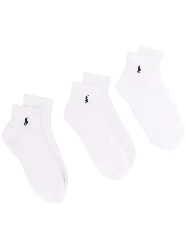 Polo Ralph Lauren Pony Motif Socks - White