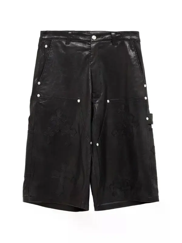 AMAL GUESSOUS Cross-motif Shorts