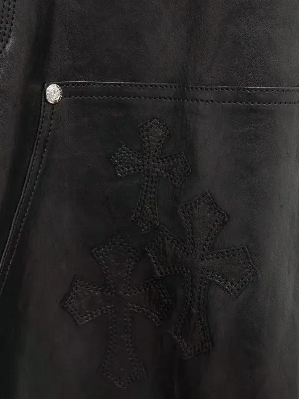 AMAL GUESSOUS Cross-motif Shorts