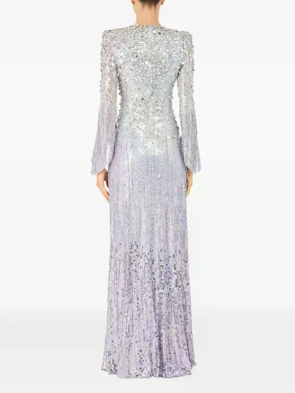 Jenny Packham Sequined Maxi Dress