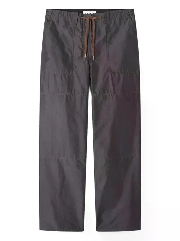 LANVIN Drawstring Cotton Trousers