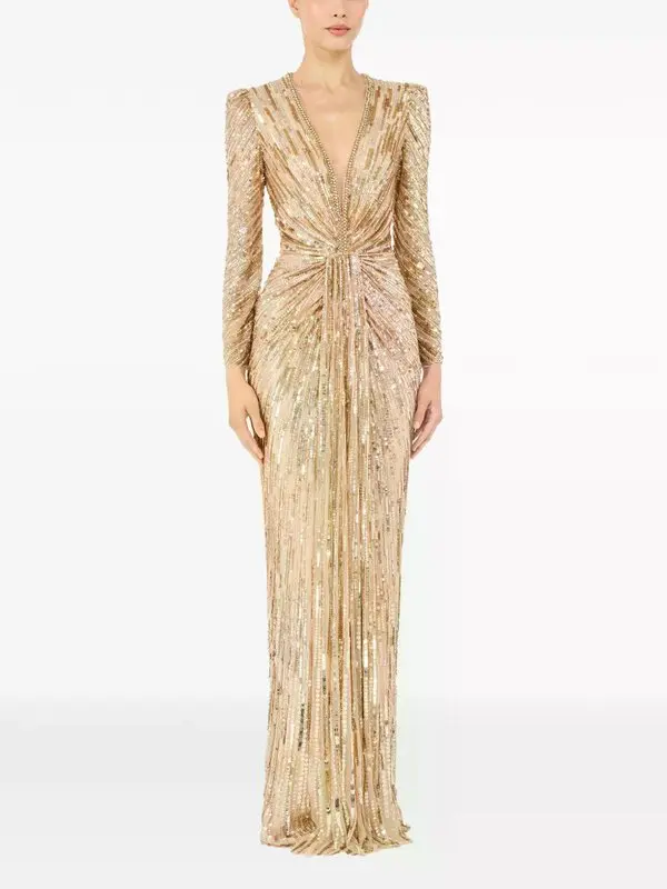Jenny Packham Darcy Sequin-embellished Maxi Dress