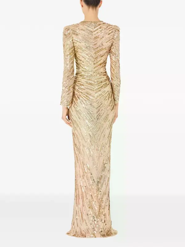 Jenny Packham Darcy Sequin-embellished Maxi Dress