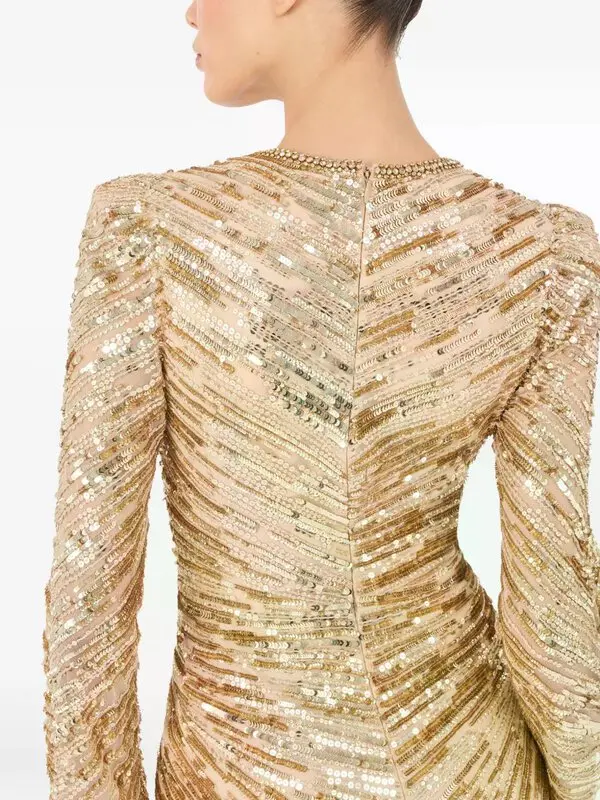Jenny Packham Darcy Sequin-embellished Maxi Dress