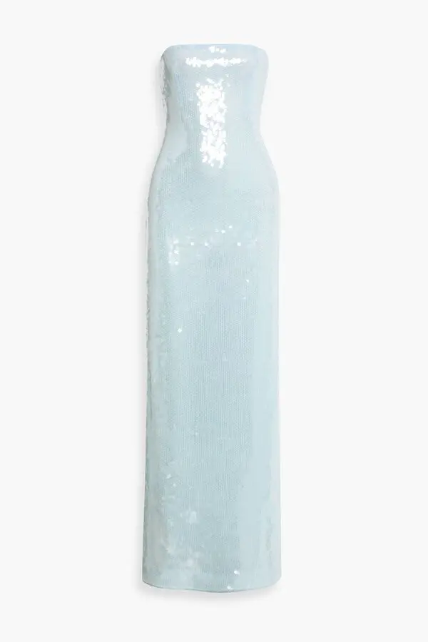 Retrofete Sequined Tulle Maxi Dress