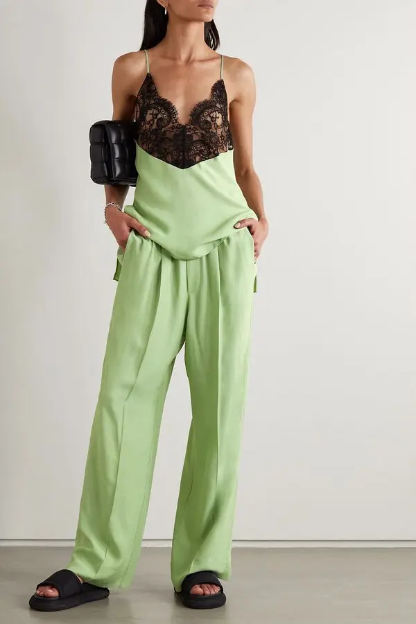 Gauchere Tori Twill Wide-leg Pants