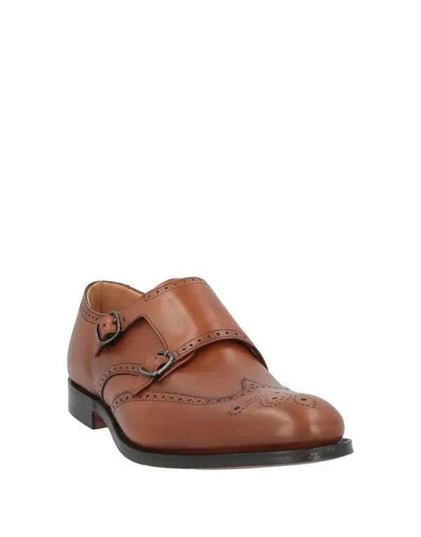 Church's Tan Leather Monk Strap Loafers