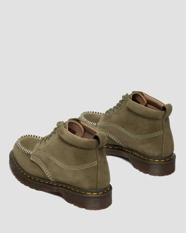 Dr. Martens Lowell Chukka Nubuck Moc Toe Ankle Boots - Green