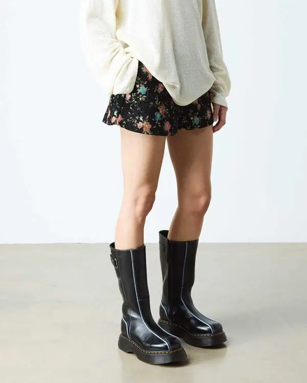 Dr. Martens Buzz Hi Gloss Leather Boots