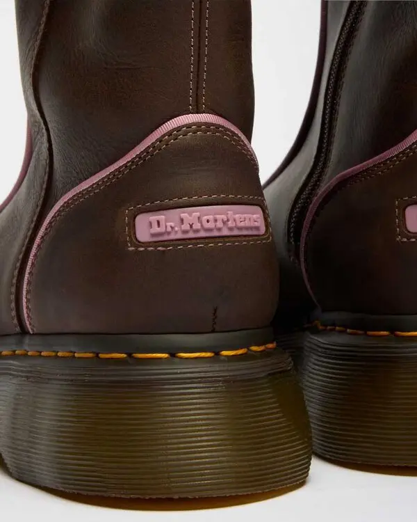 Dr. Martens Buzz Hi Wyoming Leather Boots - Brown
