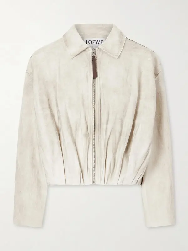 Loewe Cotton-twill Bomber Jacket - Gray