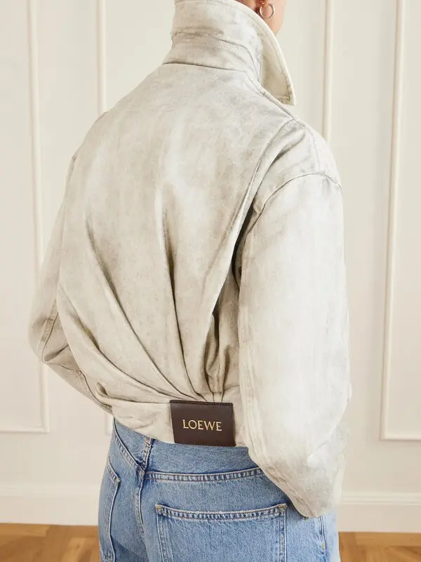 Loewe Cotton-twill Bomber Jacket - Gray