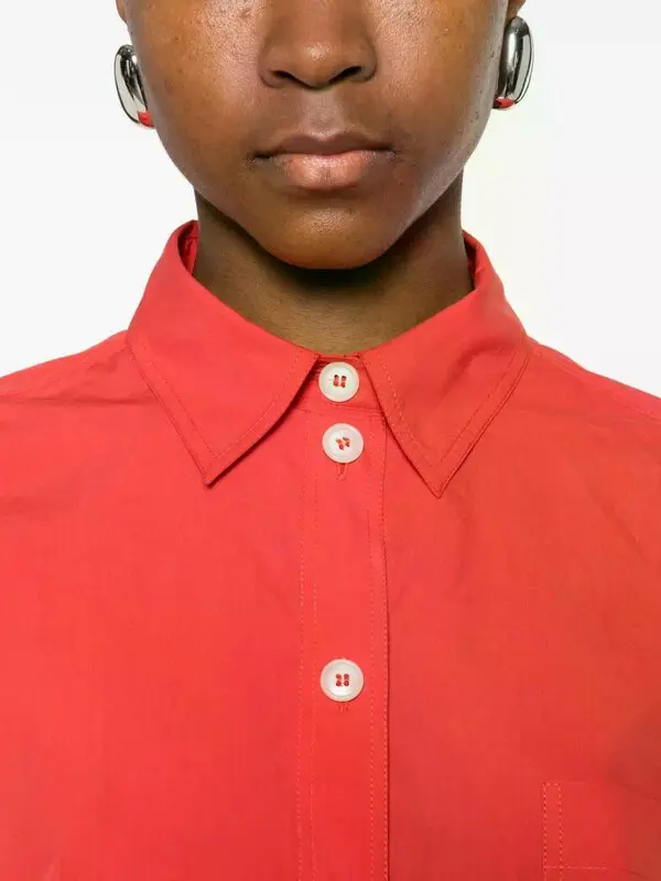 OTTOD'AME Pointed-collar Pocket Shirt