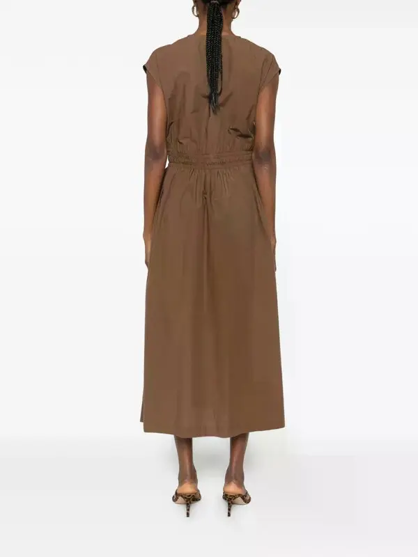 OTTOD'AME Drawstring Sleeveless Maxi Dress