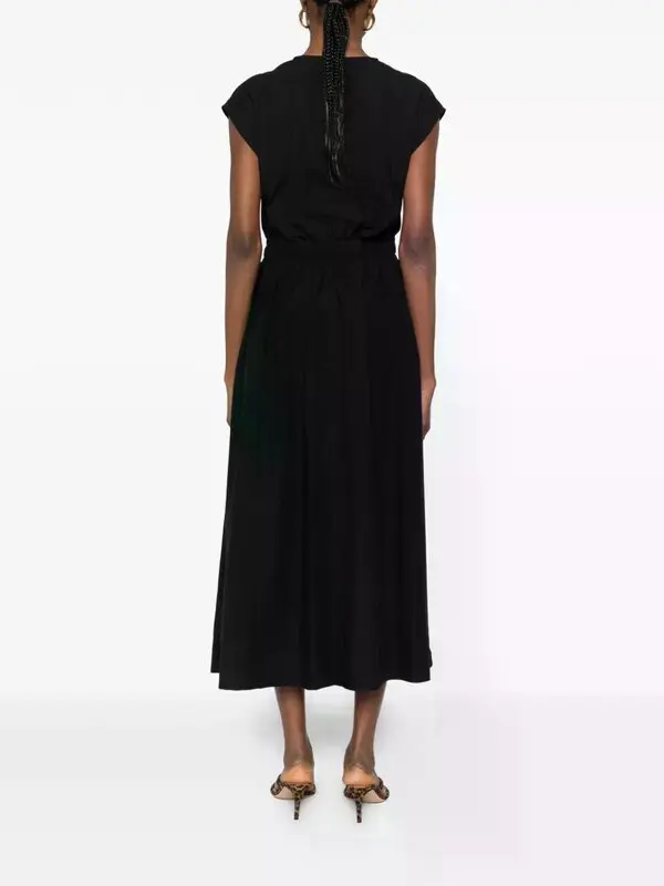 OTTOD'AME Drawstring Sleeveless Midi Dress