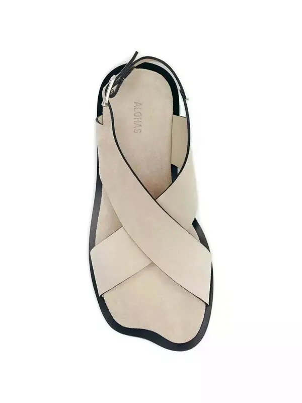 ALOHAS Criss-cross Buckle Sandals - Neutrals