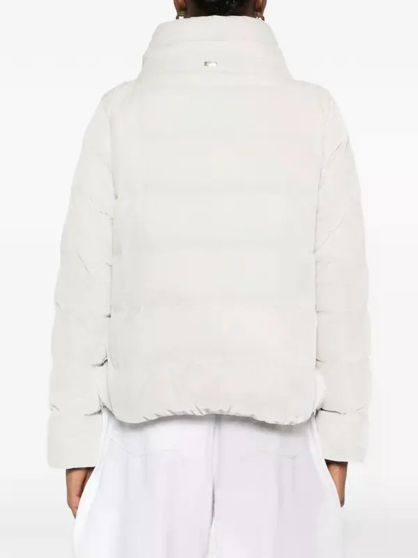 Herno Puffer Jacket With Funnel Neck - Neutrals