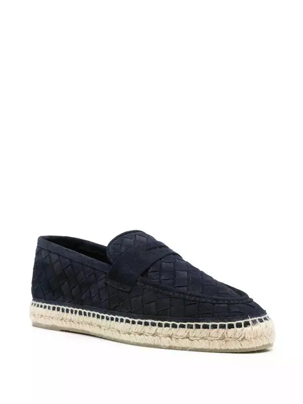CastaÑer Woven Espadrille Loafers - Blue
