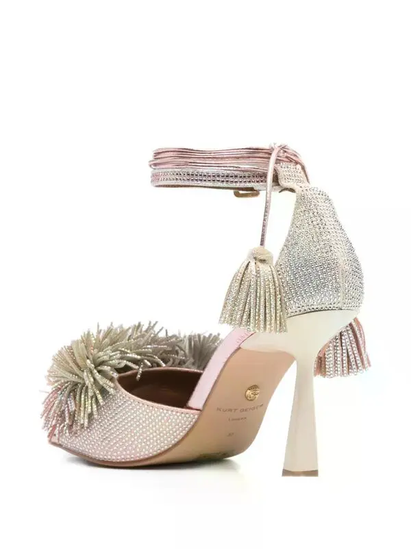 Kurt Geiger Leather Sandals With Pompom And Tassel Details - Pink