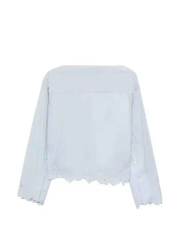 JNBY Floral-embroidered Blouse - Blue