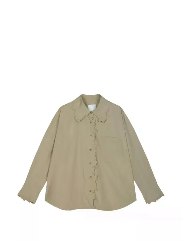 JNBY Floral-embroidered Shirt - Neutrals