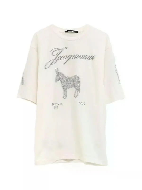 Jacquemus Le Âne Donkey-jacquard T-shirt - Neutrals