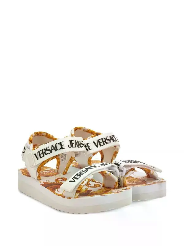 Versace Logo Strap Sandals