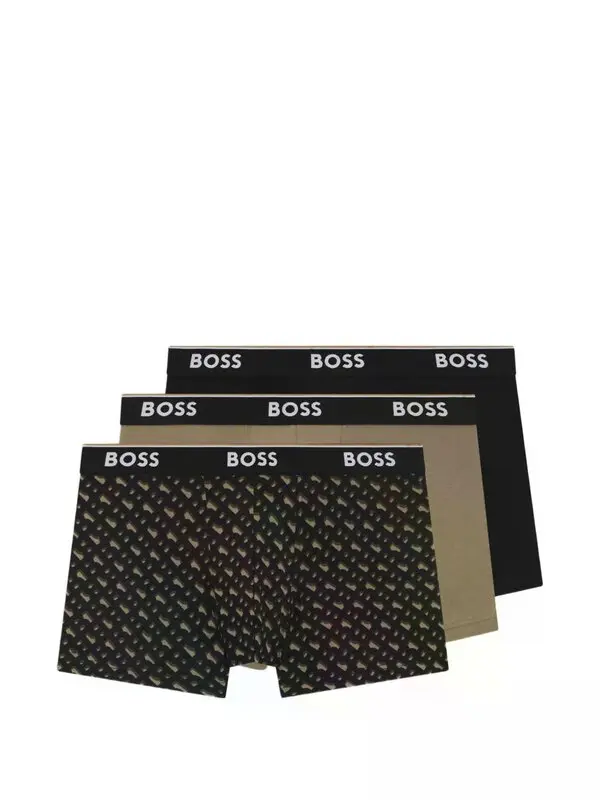 BOSS Patterned Logo Boxers Pack Of Three