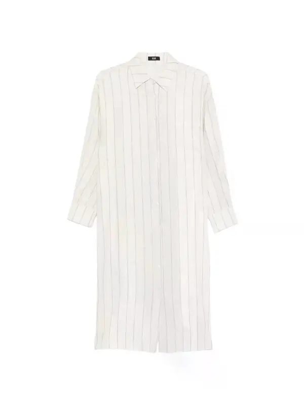 ELEH Striped Midi Shirt Dress