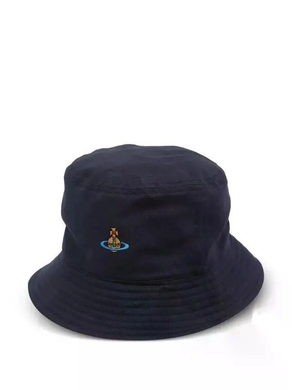 VIVIENNE WESTWOOD Orb Embroidered Bucket Hat - Blue