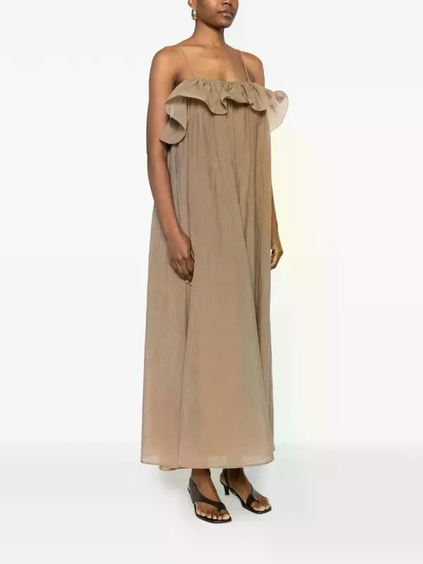 ELEH Ruffle-detail Maxi Dress