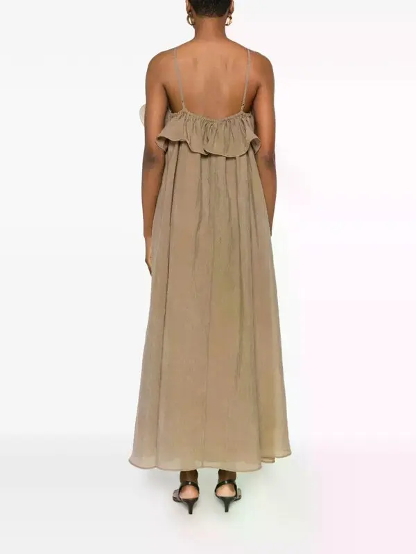 ELEH Ruffle-detail Maxi Dress