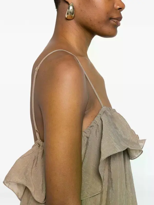 ELEH Ruffle-detail Maxi Dress