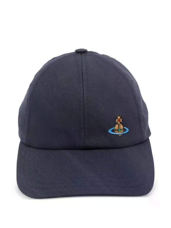 VIVIENNE WESTWOOD Orb Embroidered Baseball Cap - Blue