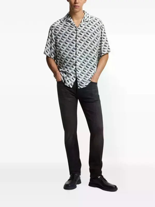 Hugo Patch Denim Jeans - Grey