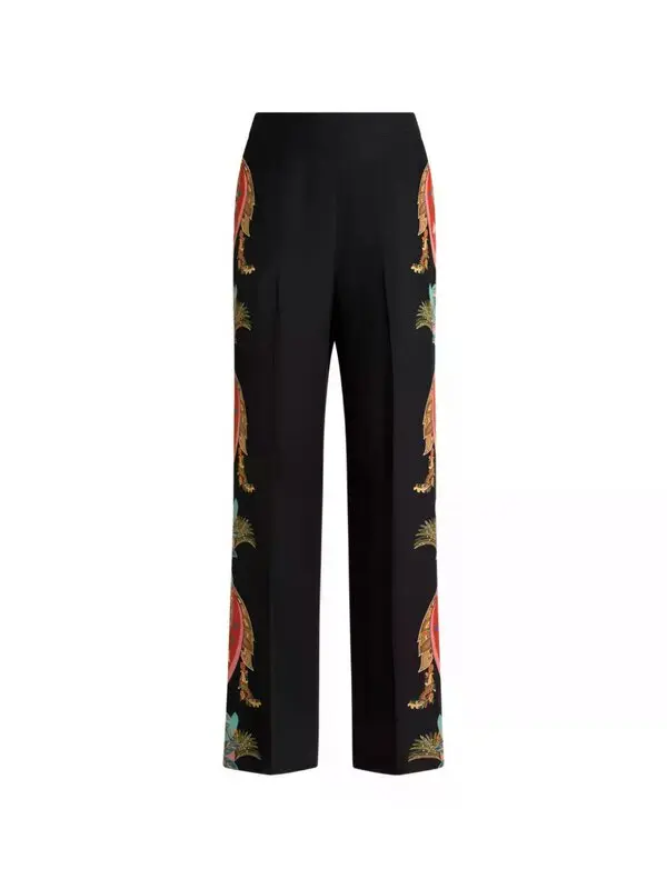 Etro Leafy Paisley Trousers