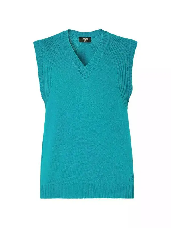 Fendi V-neck Knit Vest