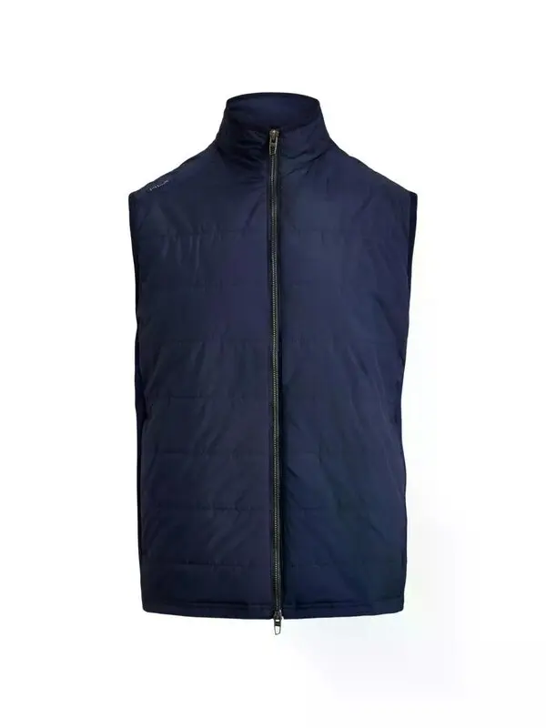 Rlx Ralph Lauren Woven Zip Vest - Blue