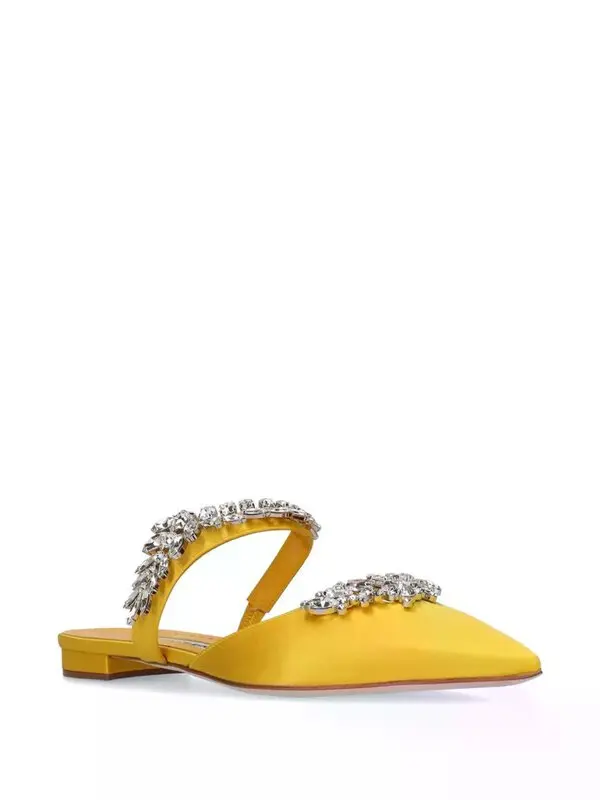 Manolo Blahnik Jewel-embellished Mules