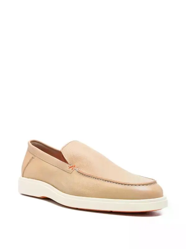 Santoni Leather Loafers