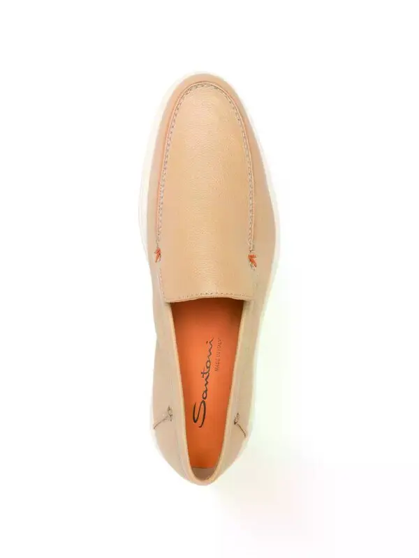 Santoni Leather Loafers