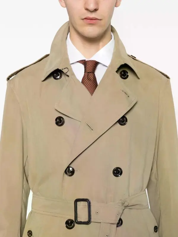 MONTECORE Belted Double-breasted Coat