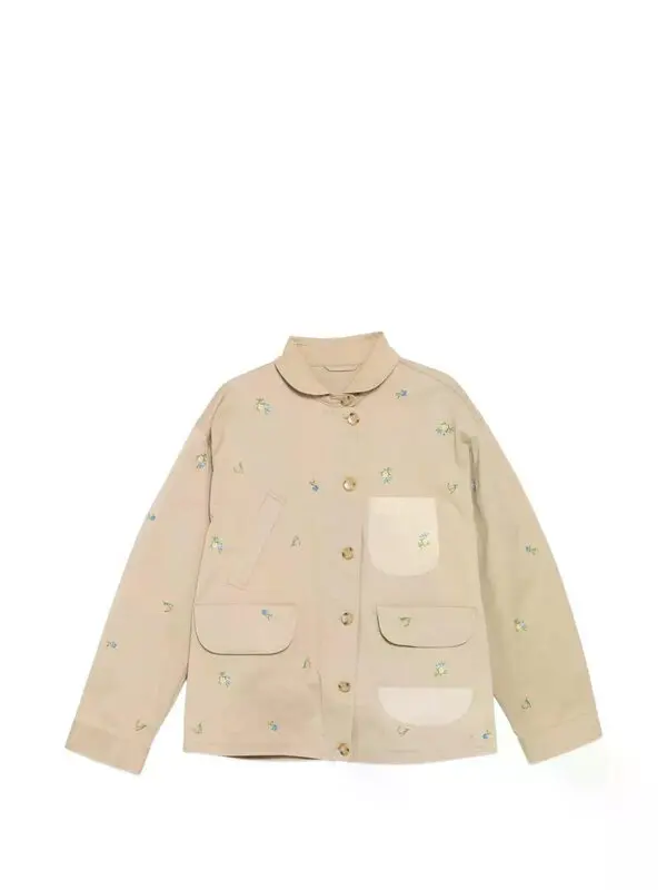 JNBY Floral-embroidered Jacket - Neutrals