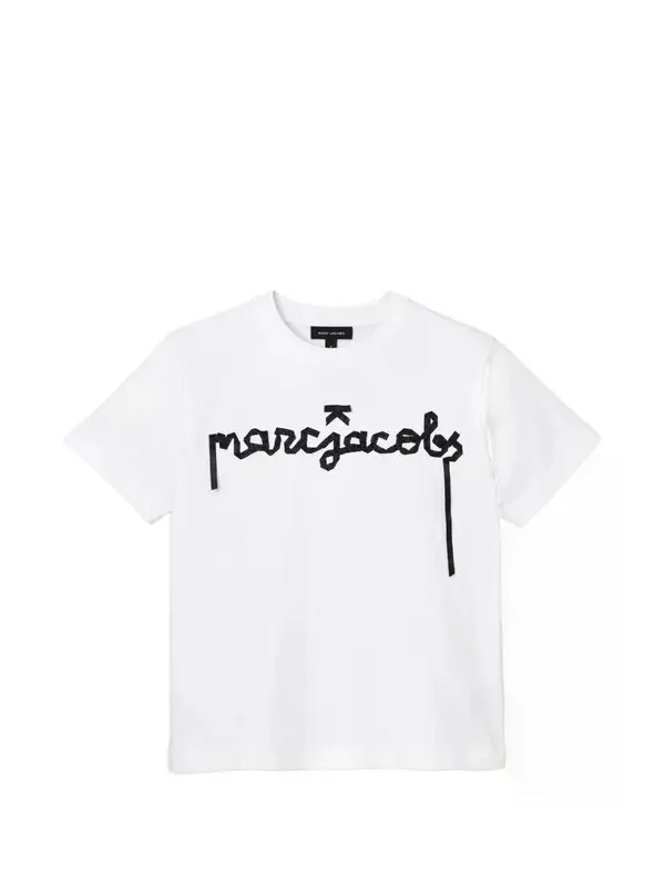 Marc Jacobs Logo-detail Ribbon T-shirt - White