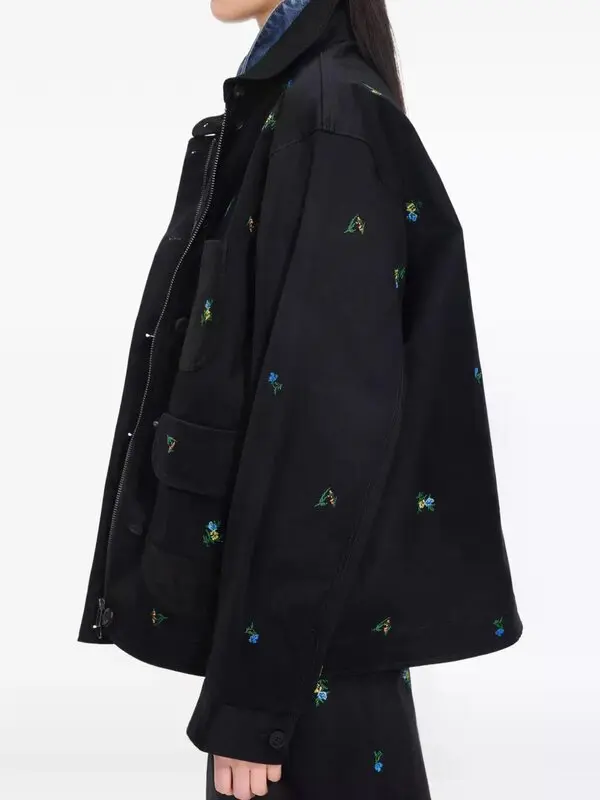 JNBY Floral Embroidered Jacket - Black