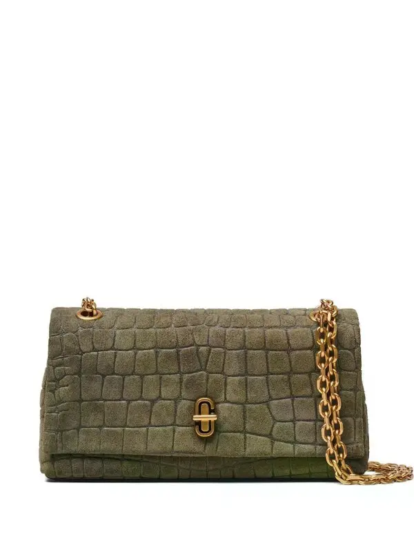 Marc Jacobs Croc Effect Suede Mini Bag
