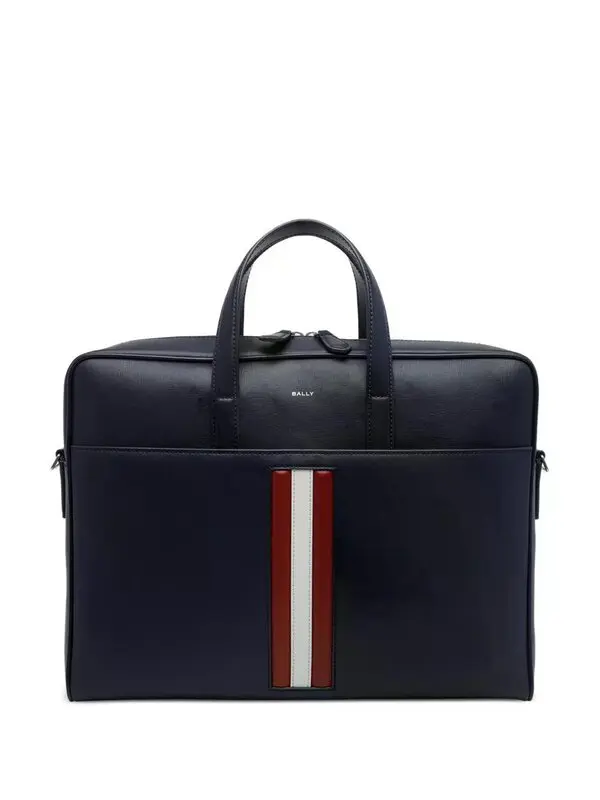 Bally Logo-stripe Briefcase - Blue