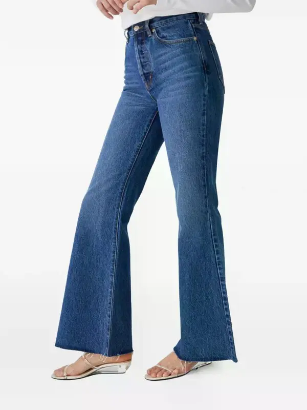 HEY JOANIE Eclipse Fray Flared Jeans