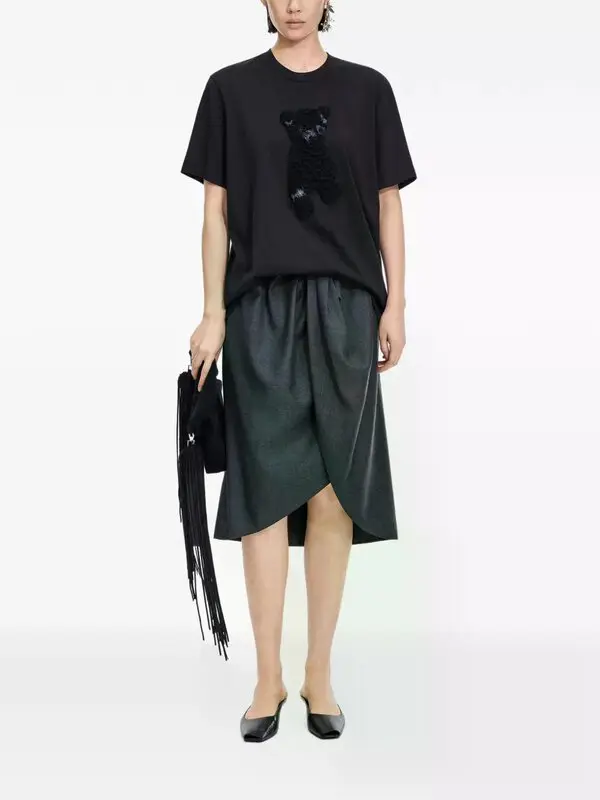 JNBY Teddy-motif T-shirt - Black