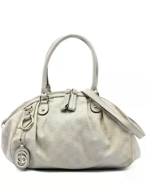 Gucci Ssima Sukey Satchel - White